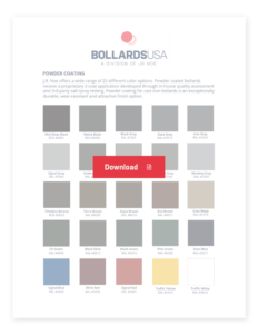 Color chart - BollardsUSA